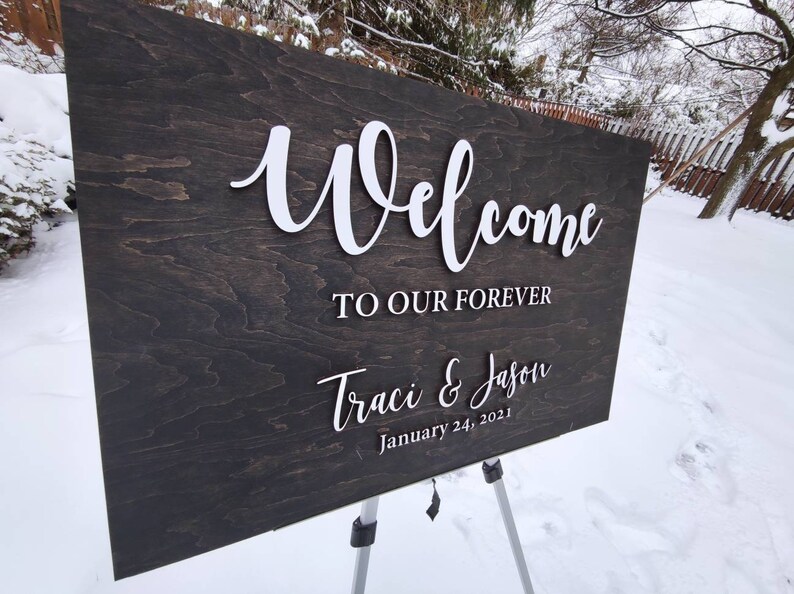 Upgraded Wedding Welcome Sign Wooden Sign Wooden Welcome - Etsy