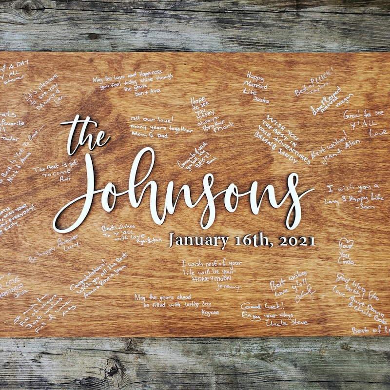 Guest Signing Board - Etsy