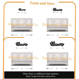 Nursery Name Sign baby Name Sign name Sign Above Crib - Etsy