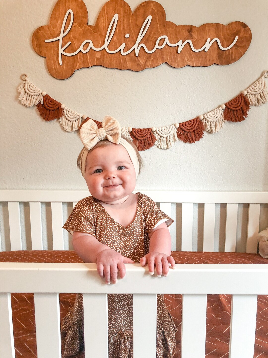 Baby Name Sign for Nursery | Name Sign Above Crib | Name Sign | Custom ...