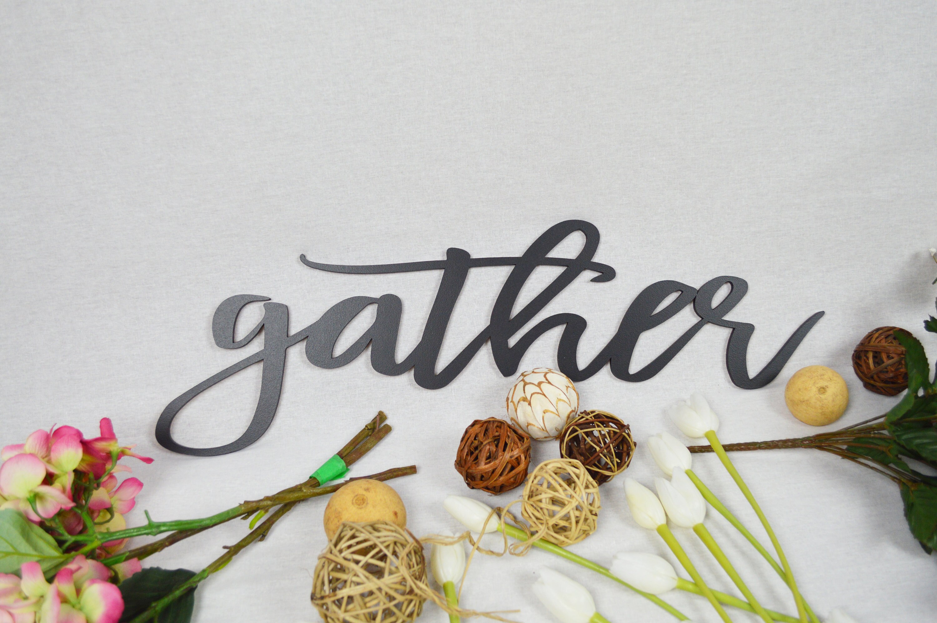 Gather Wooden Sign Wooden Word Cut Wooden Laser Cut | Etsy