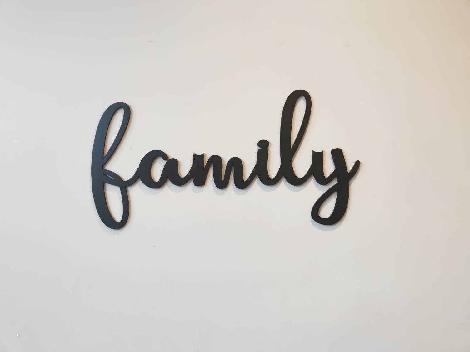 Large Family Word Cut Out Wooden Laser Cut Family Sign - Etsy Canada