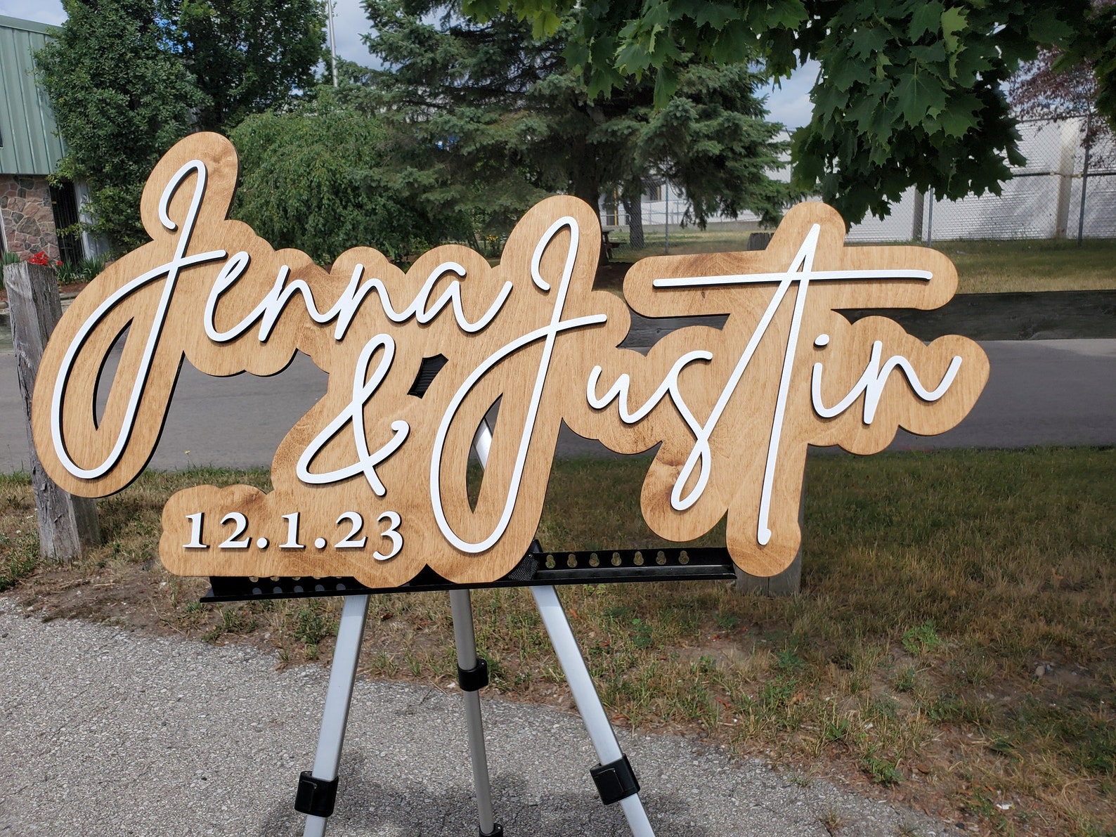 Couples Name Sign Wood Last Name Sign Wedding Date Sign - Etsy