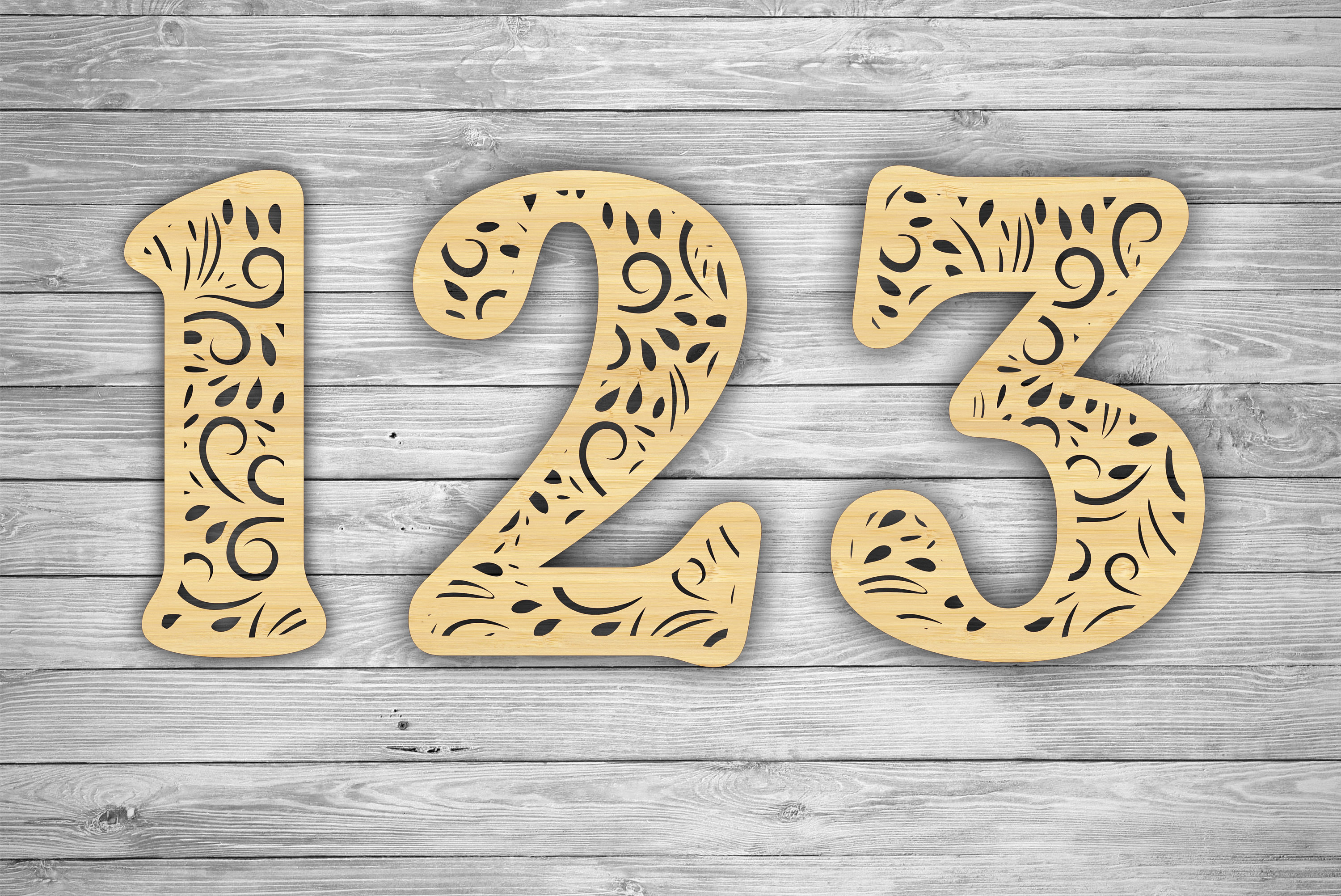 Numbers. Laser cut files SVG DXF glowforge files laser svg | Etsy