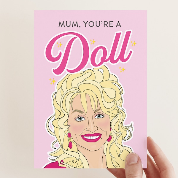 Dolly Parton Birthday Card - Etsy UK