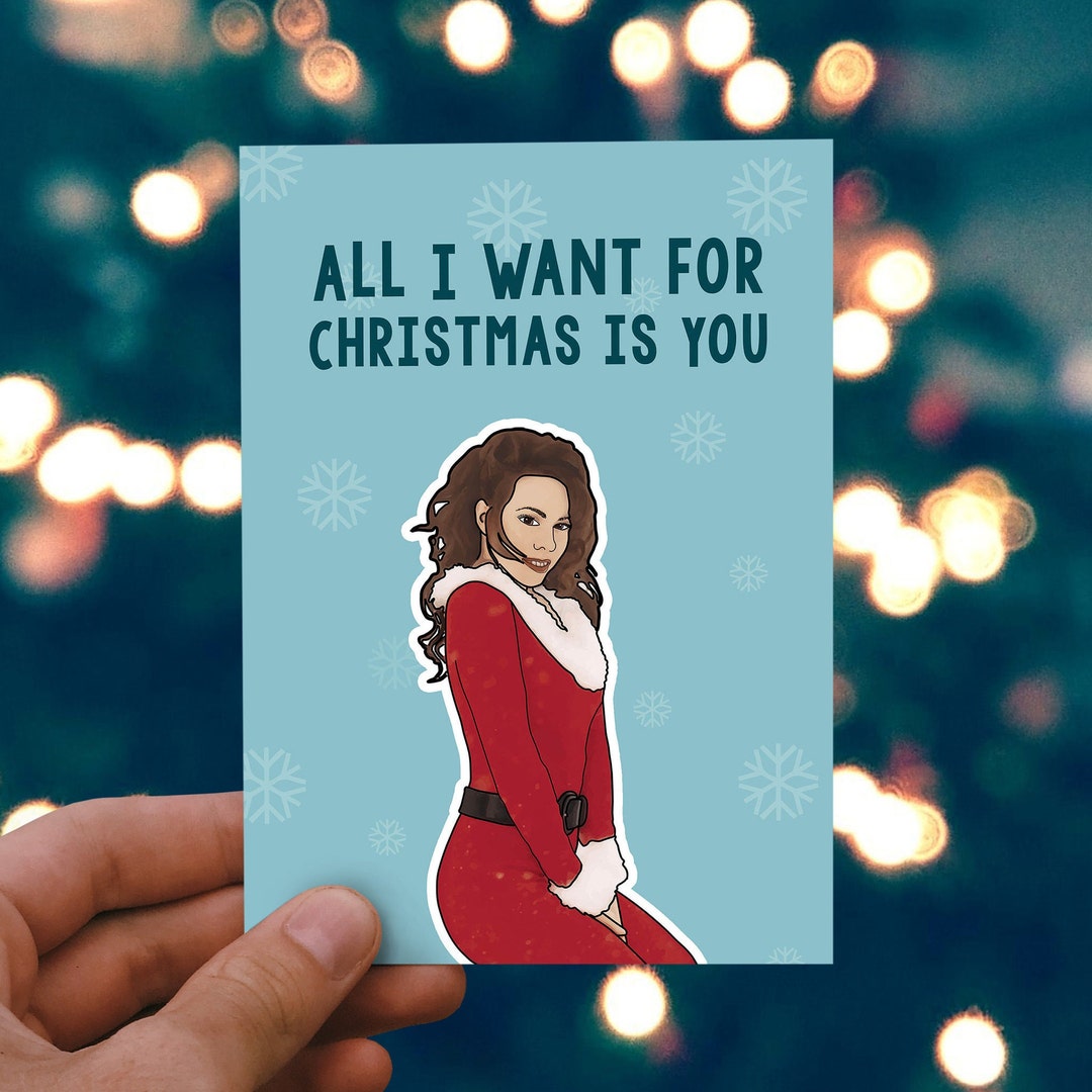 Mariah Carey Christmas Card: Pop Culture Holiday Greeting - Etsy