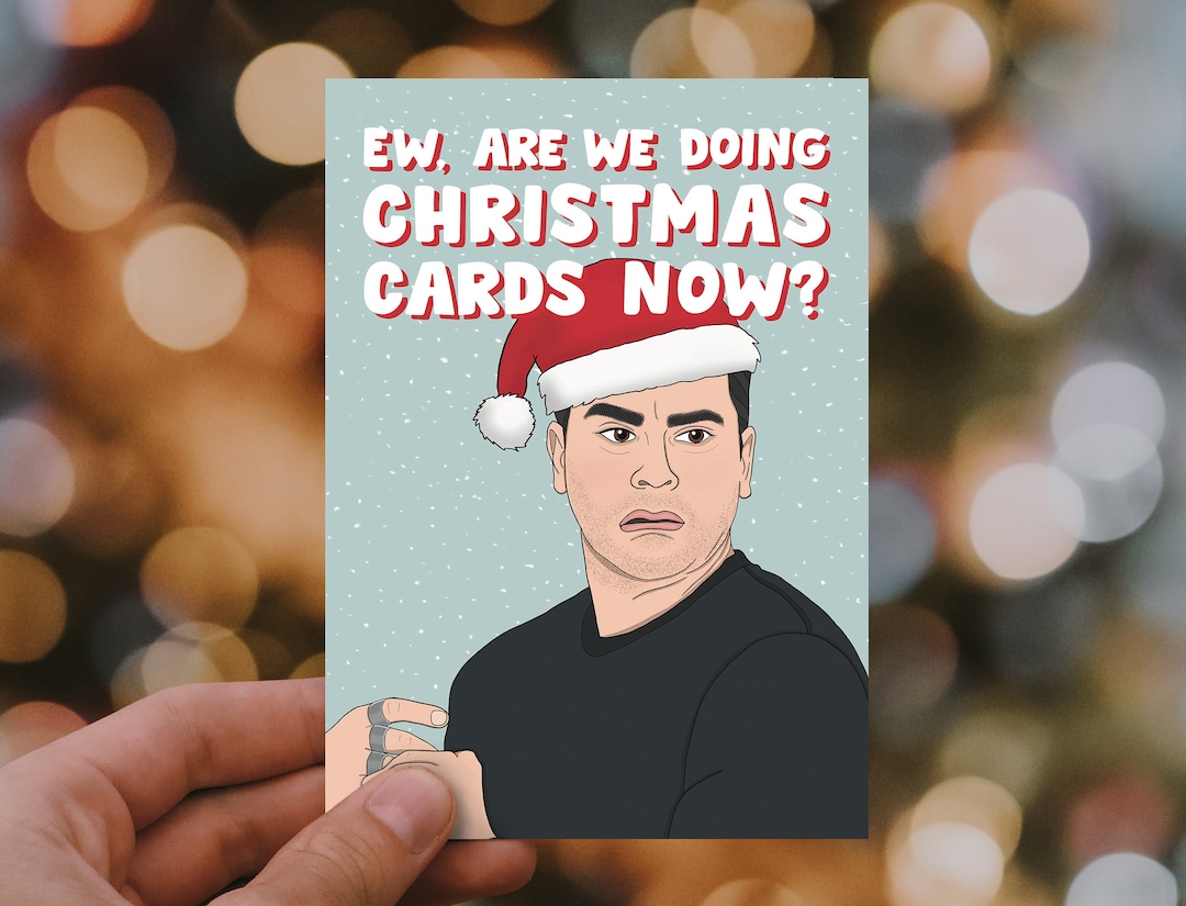 David Rose Schitt's Creek Christmas Card Funny Christmas Card, Ew David ...