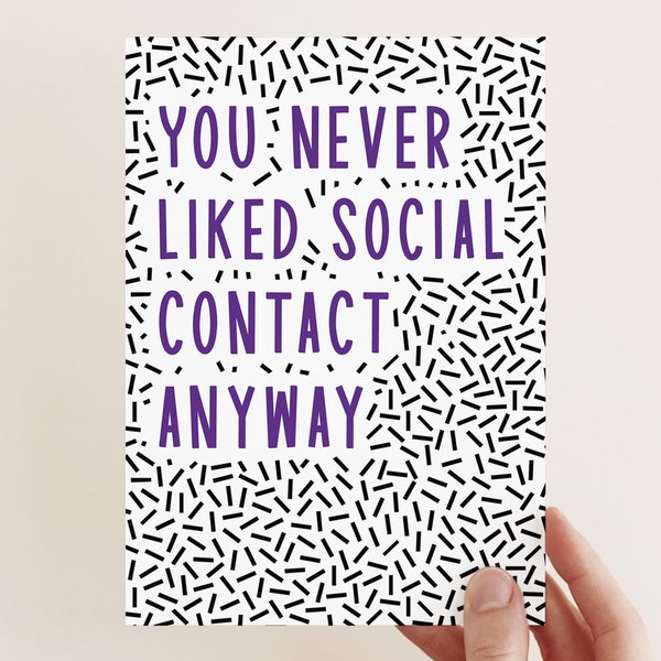 Quarantine Card - Etsy UK