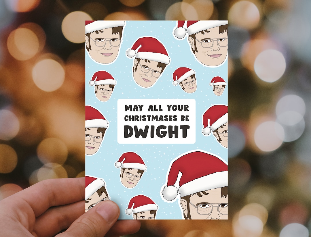 Dwight Schrute Christmas Card the Office Christmas Card, Funny ...