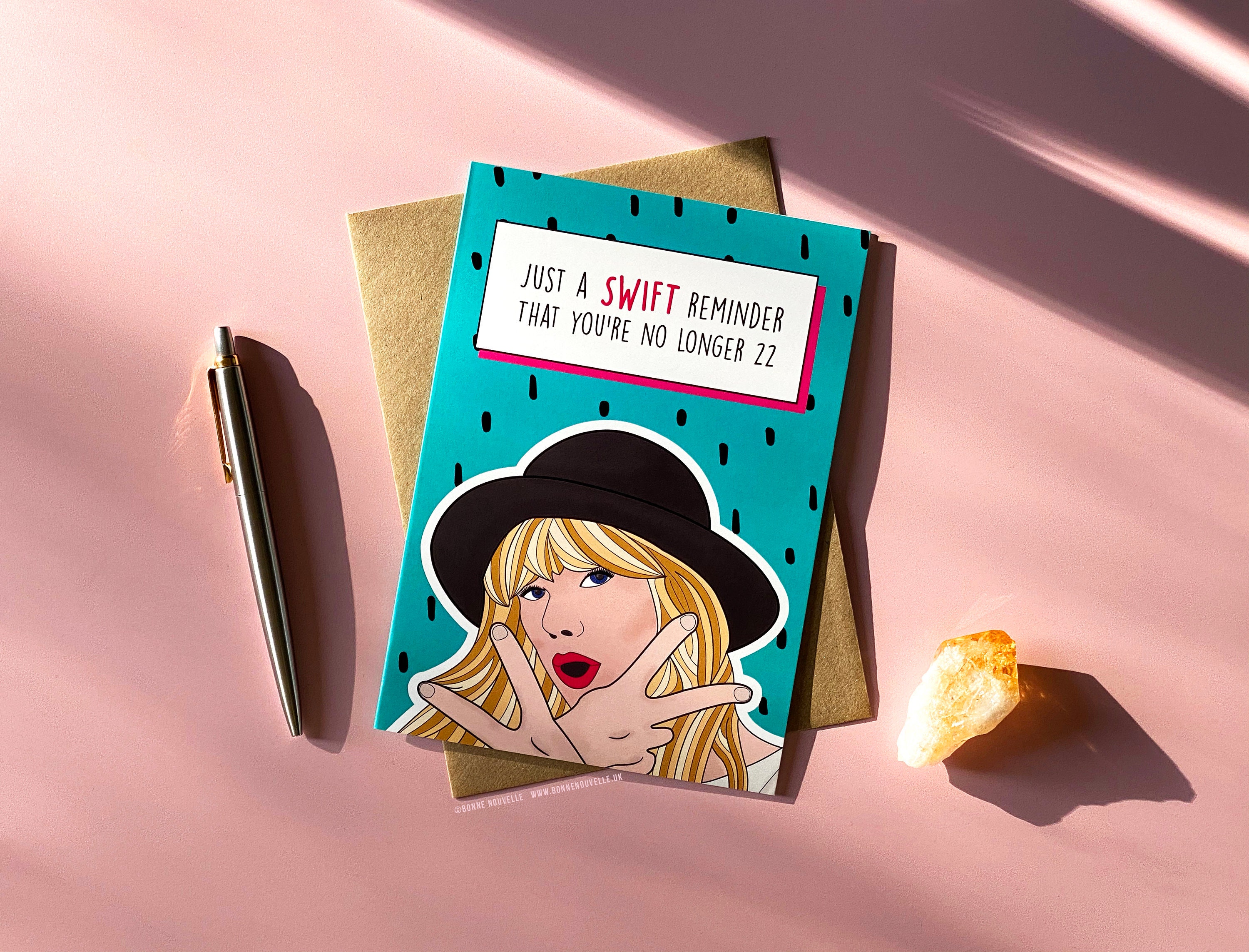 Taylor Swift Birthday Card Celebrity Card Feeling 22 Card - Etsy UK