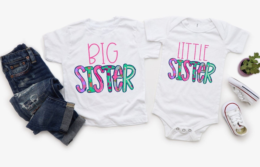 HTV Transfer - DIY Transfer- Sisters Transfer- Little Sis Transfer- Big ...