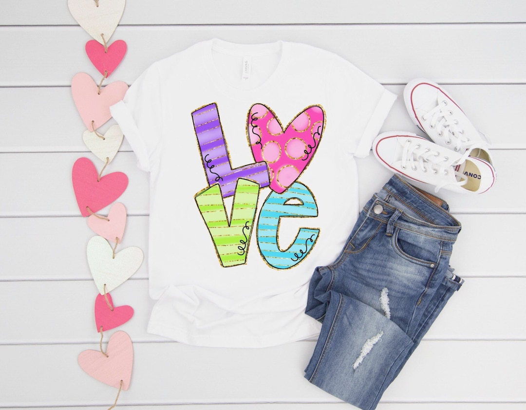 HTV Transfer DIY Transfer Love Patterns Hearts Valentines Day - Etsy