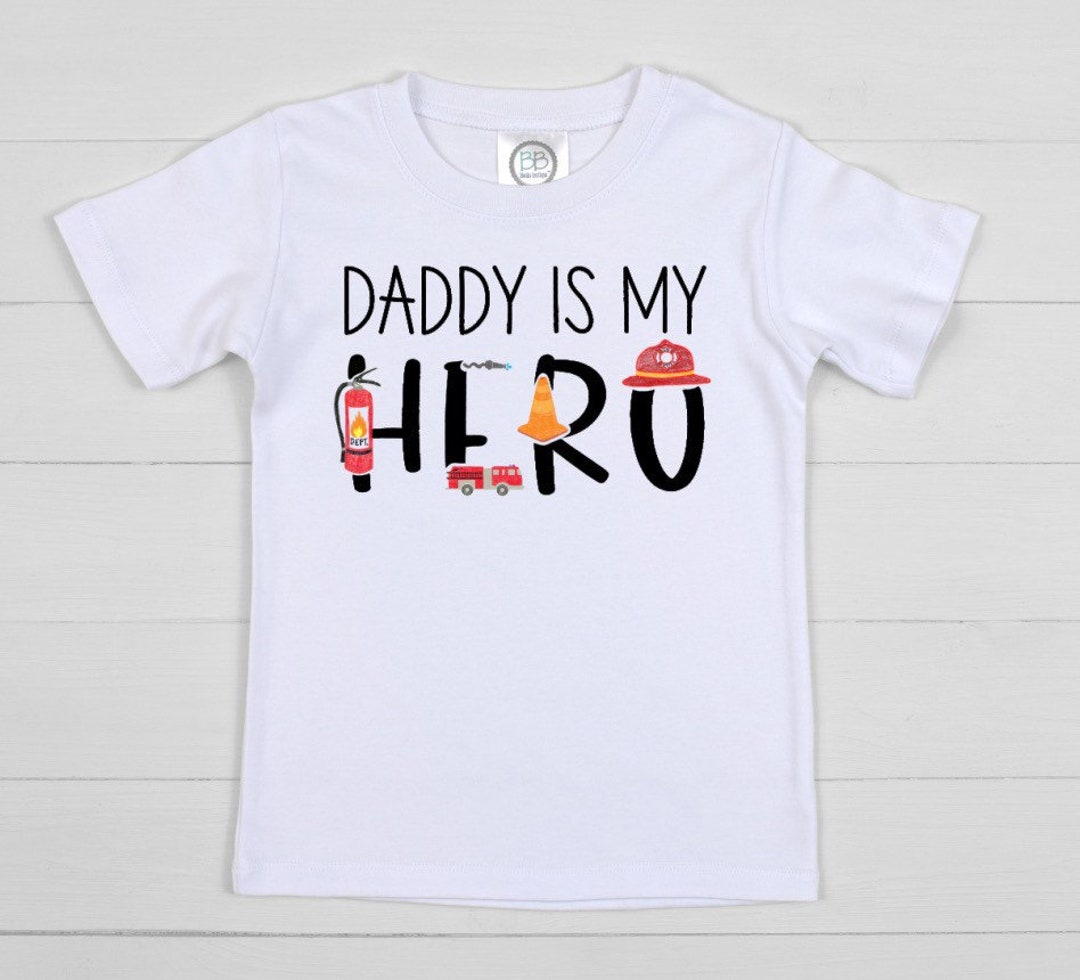 HTV Transfer - DIY Transfer - Daddy Transfer - Dad Transfer - Fireman ...