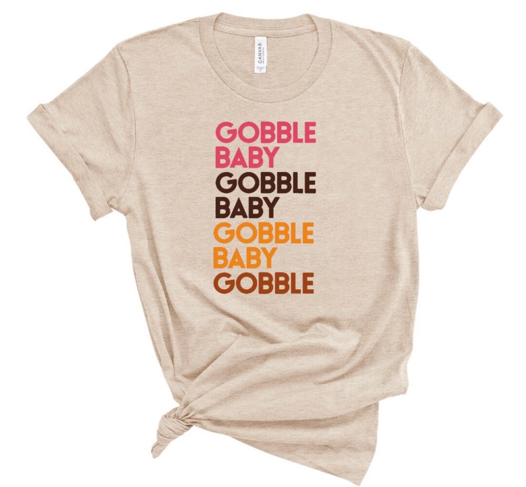 HTV Transfer - DIY Transfer - Gobble Baby Stacked - Pumpkin - Fall ...