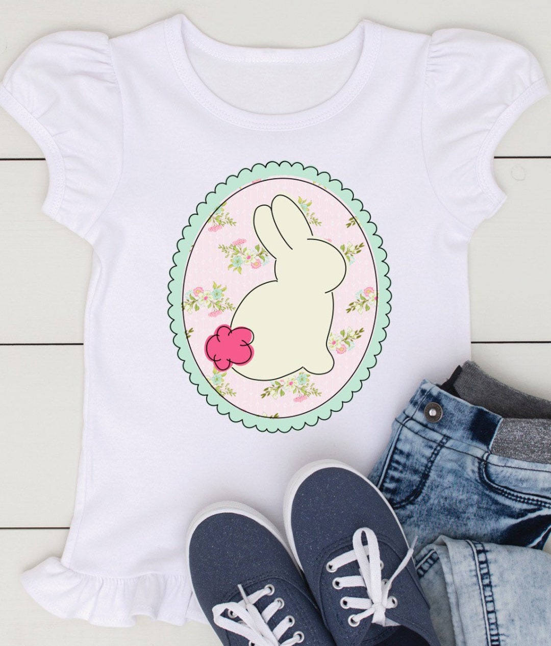HTV Transfer - DIY Transfer - Easter - Bunny - Easter Eggs - Etsy