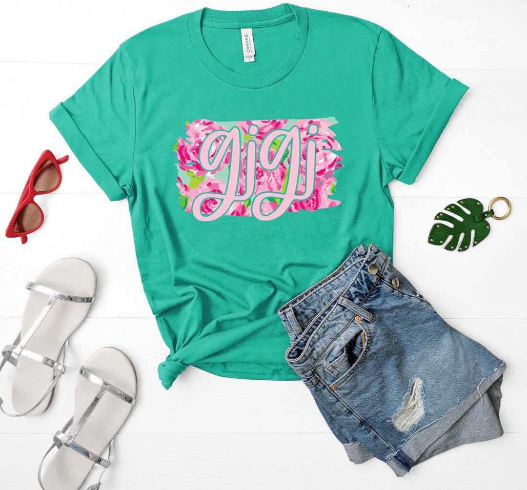 HTV Transfer - DIY Transfer - Gigi - Grandma - Patterned - Pink ...