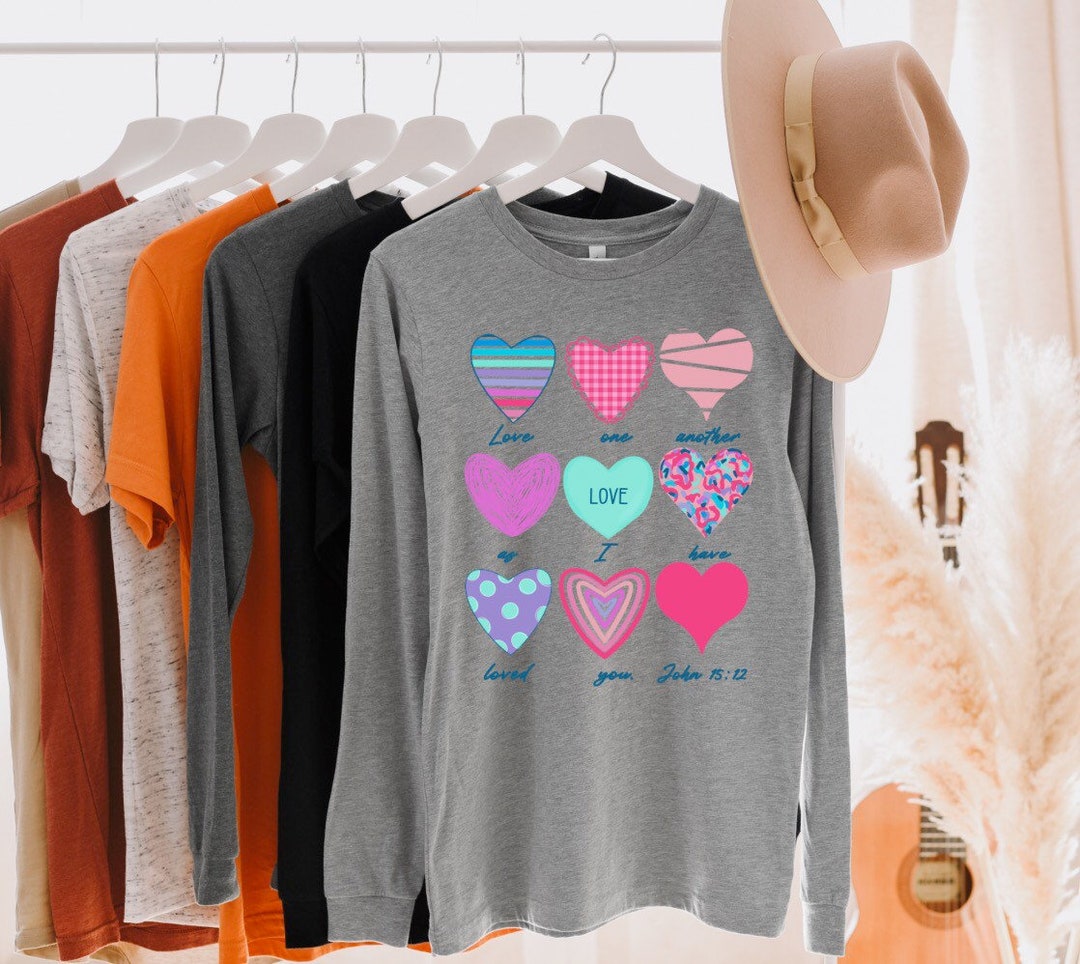 HTV Transfer DIY Transfer Heart Collage Colorful Hearts - Etsy