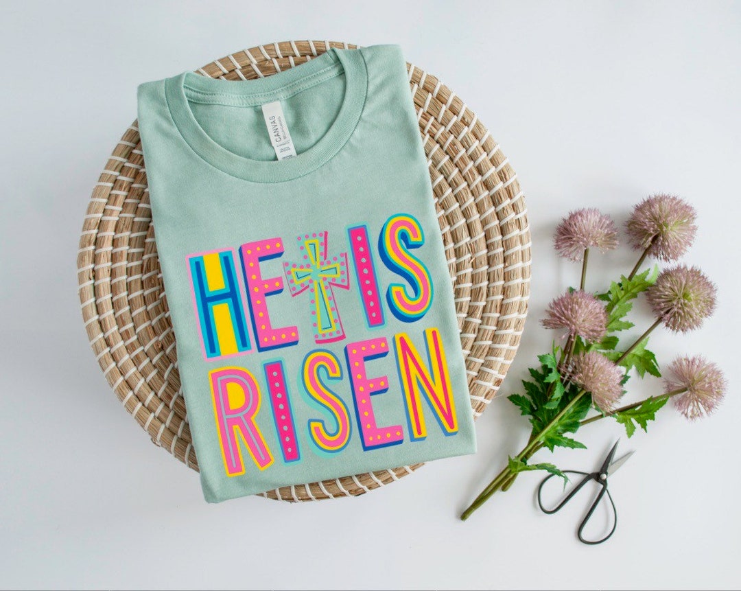 HTV Transfer - DIY Transfer - He is Risen - Easter Transfer - Risen ...