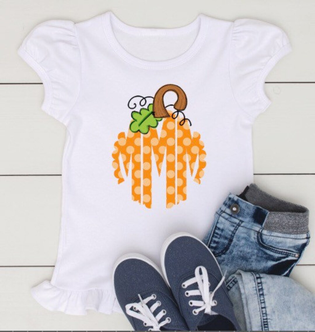 HTV Transfer - DIY Transfer - Pumpkin Monogram - Fall Monogram ...