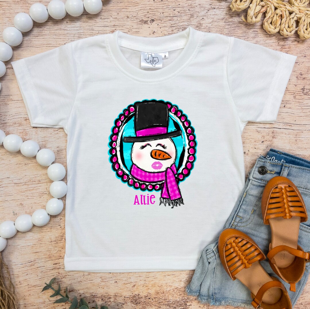 HTV Transfer - DIY Transfer - Snowman - Kids - Personalized - Winter - Etsy