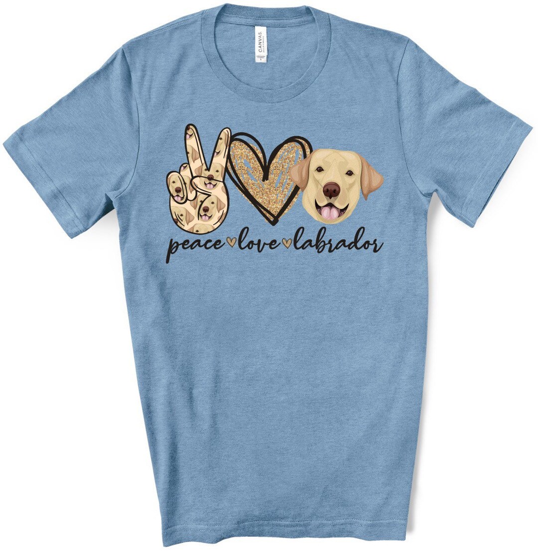 HTV transfer DIY Transfer peace love Labrador dog transfer - Etsy.de