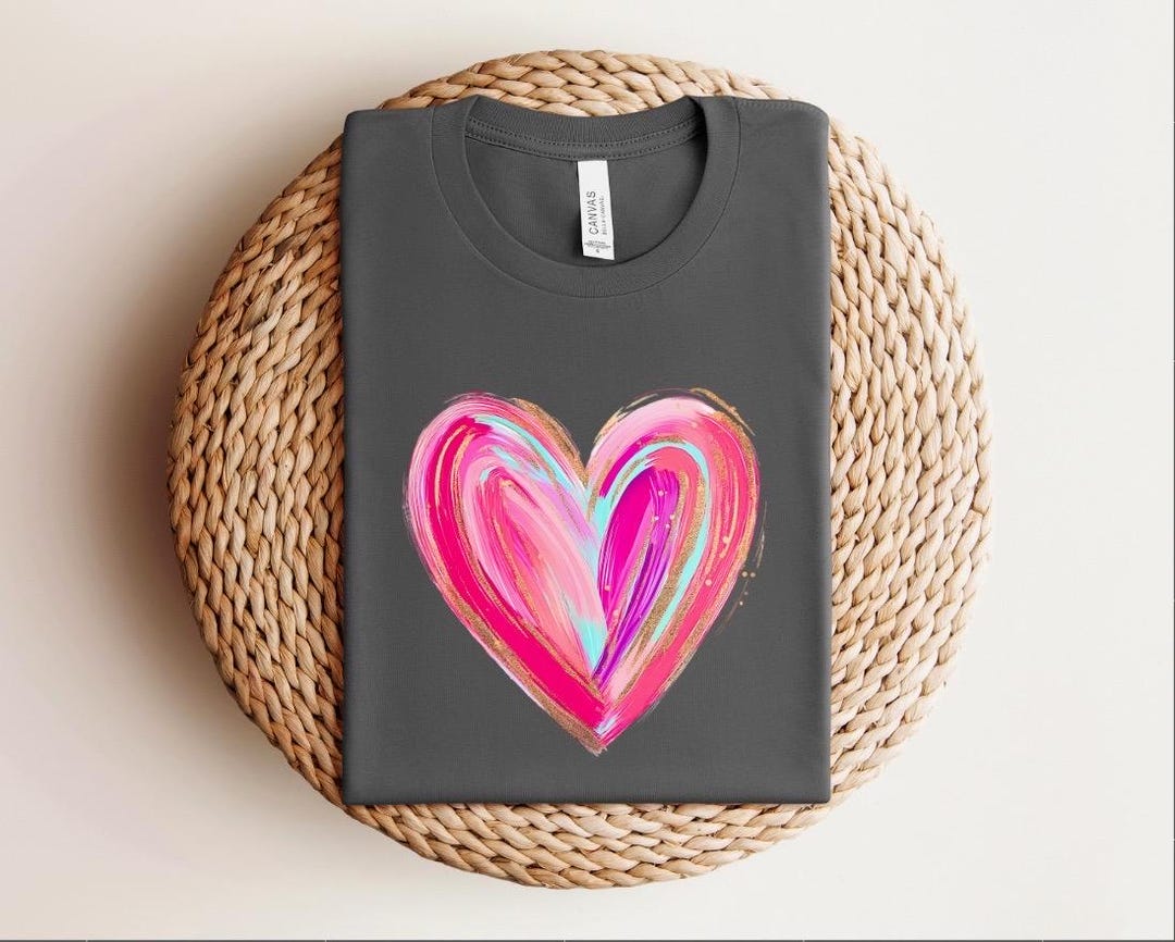 Pink Watercolor Heart - Heart - Valentines - Valentine Htv - Valentine ...