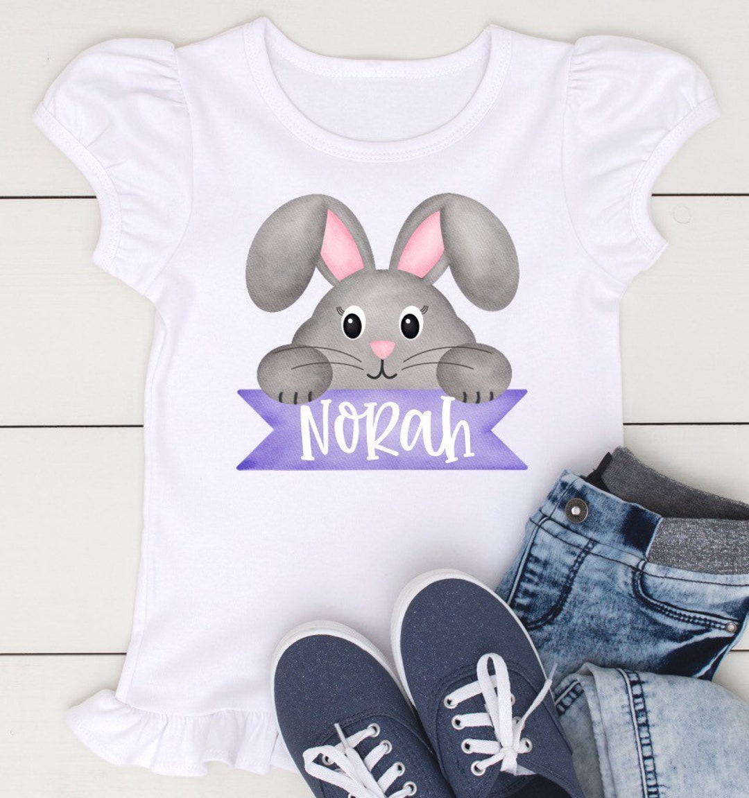 HTV Transfer - DIY Transfer - Easter Bunny With Name Banner ...