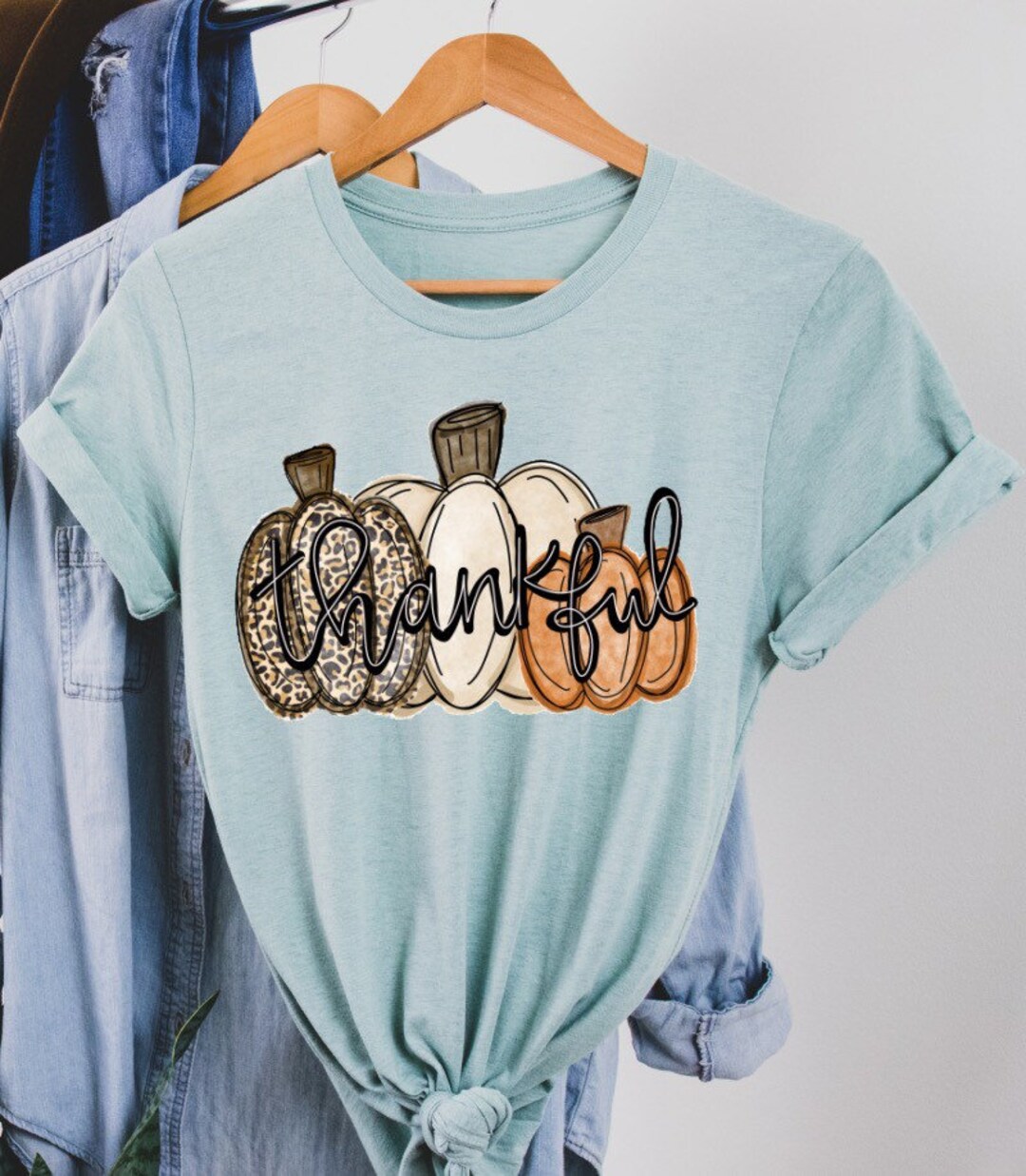 HTV Transfer - DIY Transfer - Thankful - Trio - Pumpkins - Fall ...