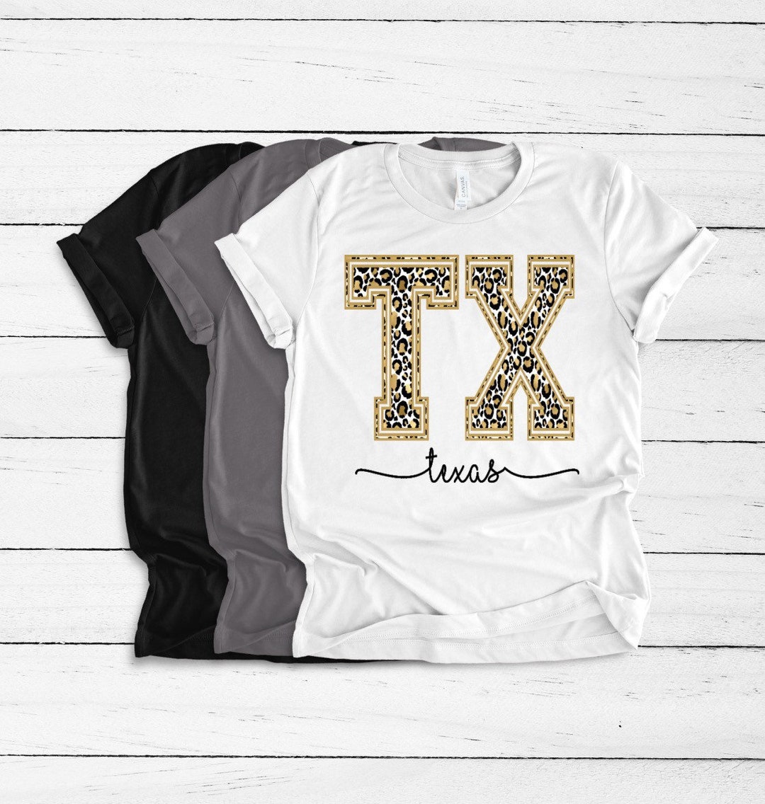 Texas Cheetah Print HTV Transfer - DIY Iron-on Design - Etsy
