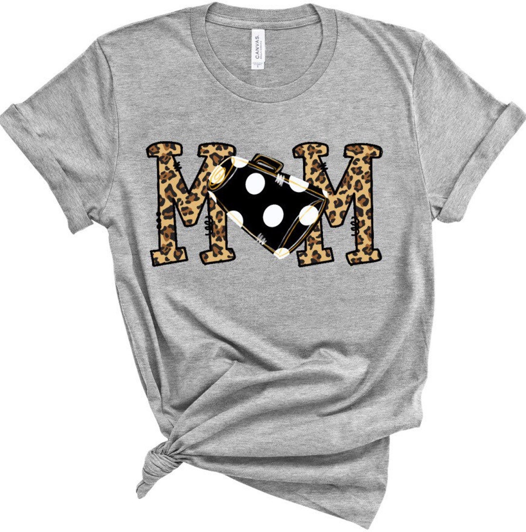 HTV Transfer - DIY Transfer - Cheer Mom - Megaphone - Cheetah Print ...