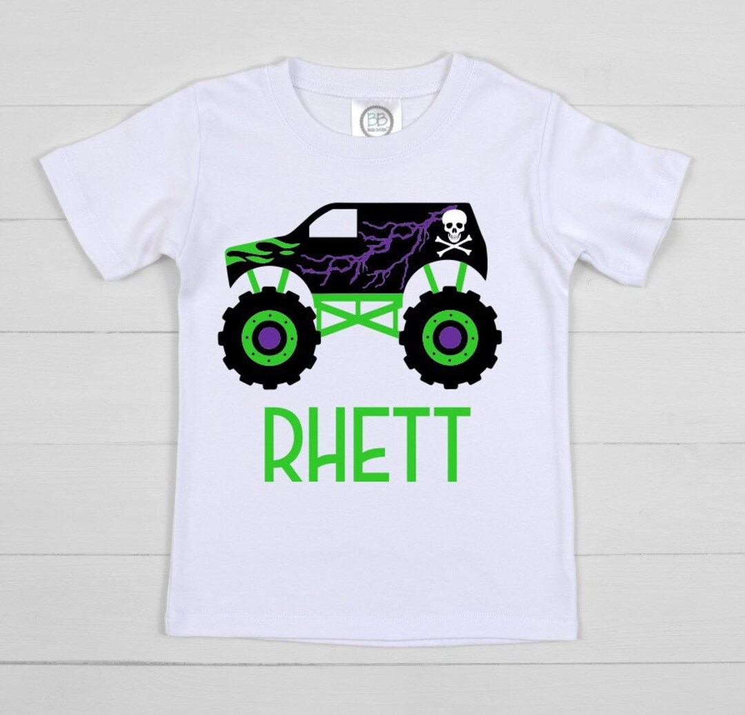 HTV Transfer - DIY Transfer - Monster Truck - Personalized Monster ...