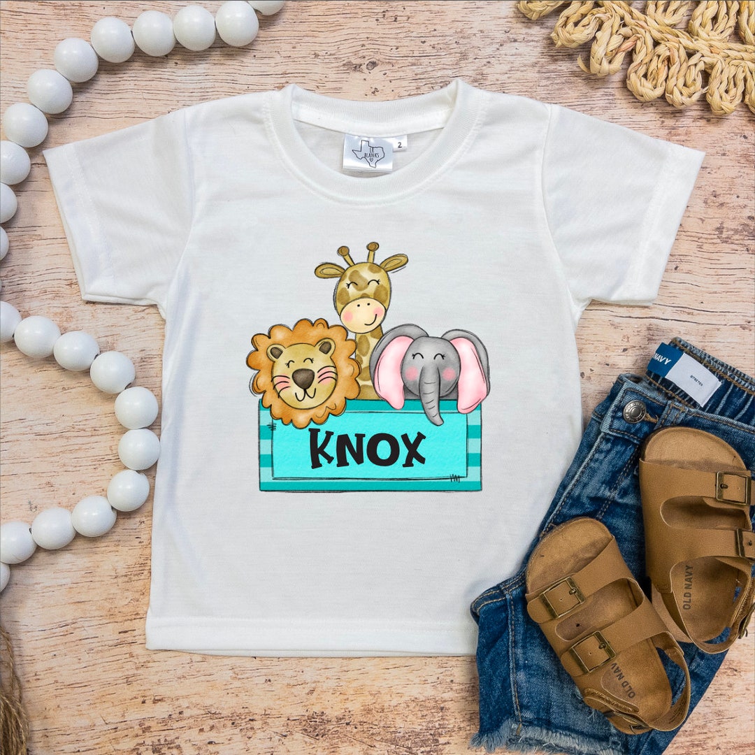HTV Transfer - DIY Transfer - Zoo Animals - Kids - Personalized - Boys ...