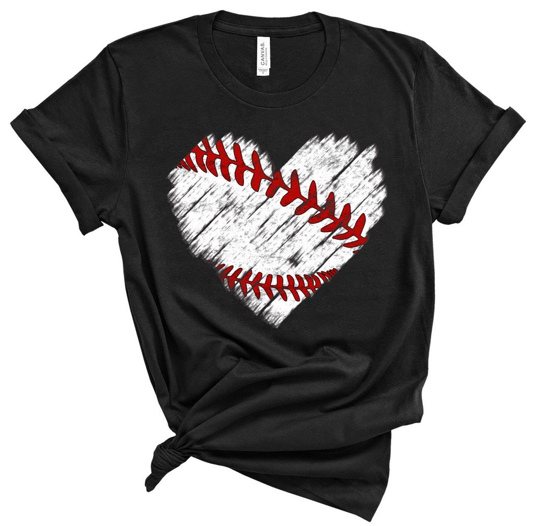 HTV Transfer - DIY Transfer - Baseball - Heart - Distressed - Sports - Etsy