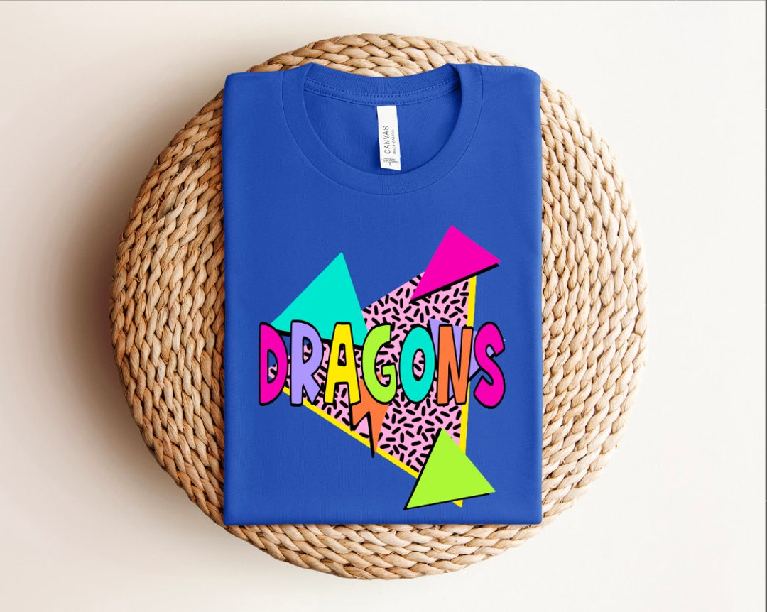 HTV Transfer - DIY Transfer - Dragons - Mascot - Retro - Colorful ...