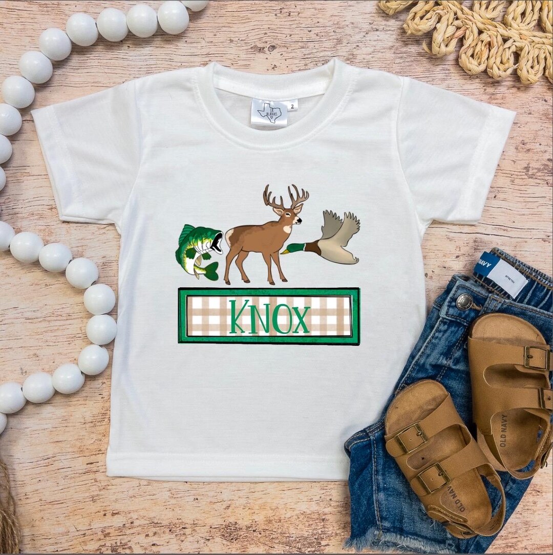 Hunting Trio - Deer - Fish - Duck- Hunting - Hunt - Personalized Htv ...