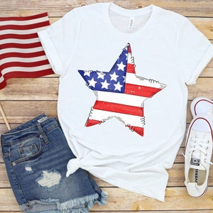 American Flag Star HTV HTV DIY Transfer America Transfer - Etsy