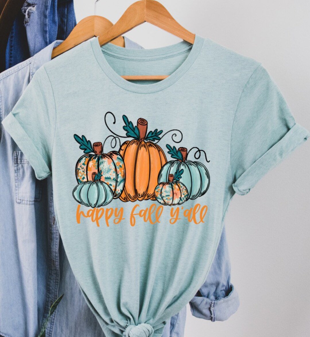 HTV Transfer - DIY Transfer - Fall - Pumpkins - Happy Fall - Etsy