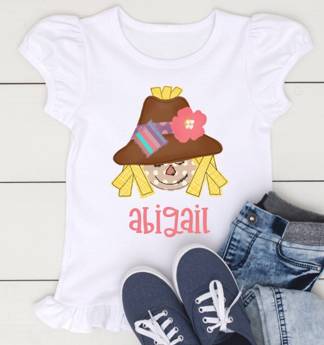 HTV Transfer DIY Transfer Scarecrow Kids Fall Autumn - Etsy