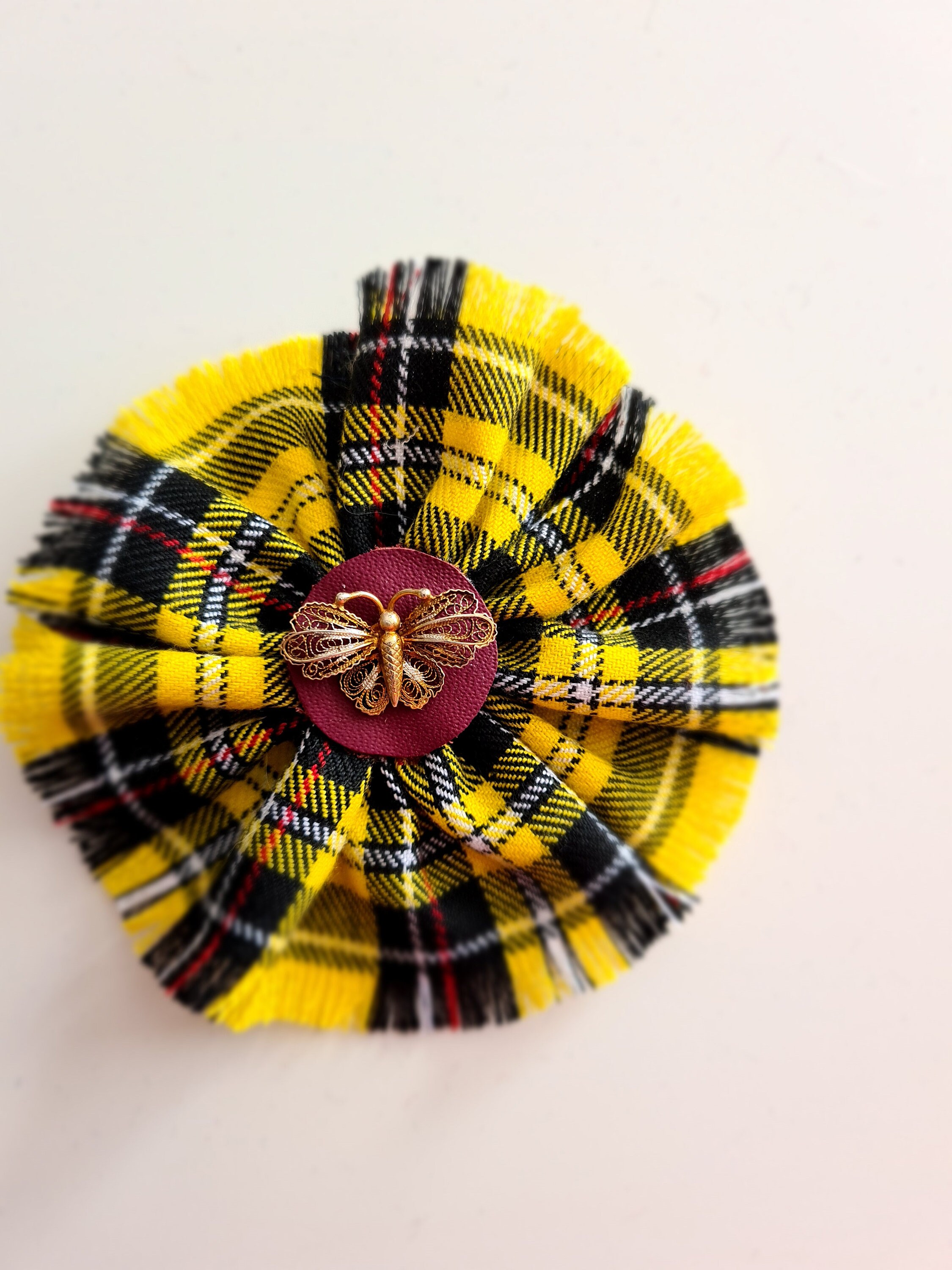 Handmade Tartan Brooch Pin - Etsy