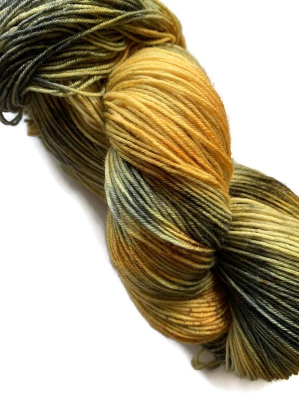 AUTUMN Harvesthand Dyed Sock Set Contrast Mini Skein Included Superwash ...