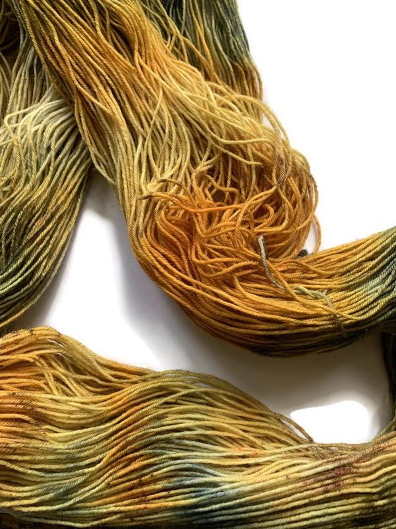 AUTUMN Harvesthand Dyed Sock Set Contrast Mini Skein Included Superwash ...