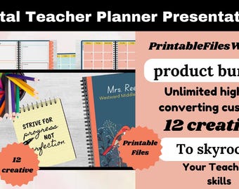 Printable Teacher Weekly Planner for 2024 School Year - Instant Digital ...