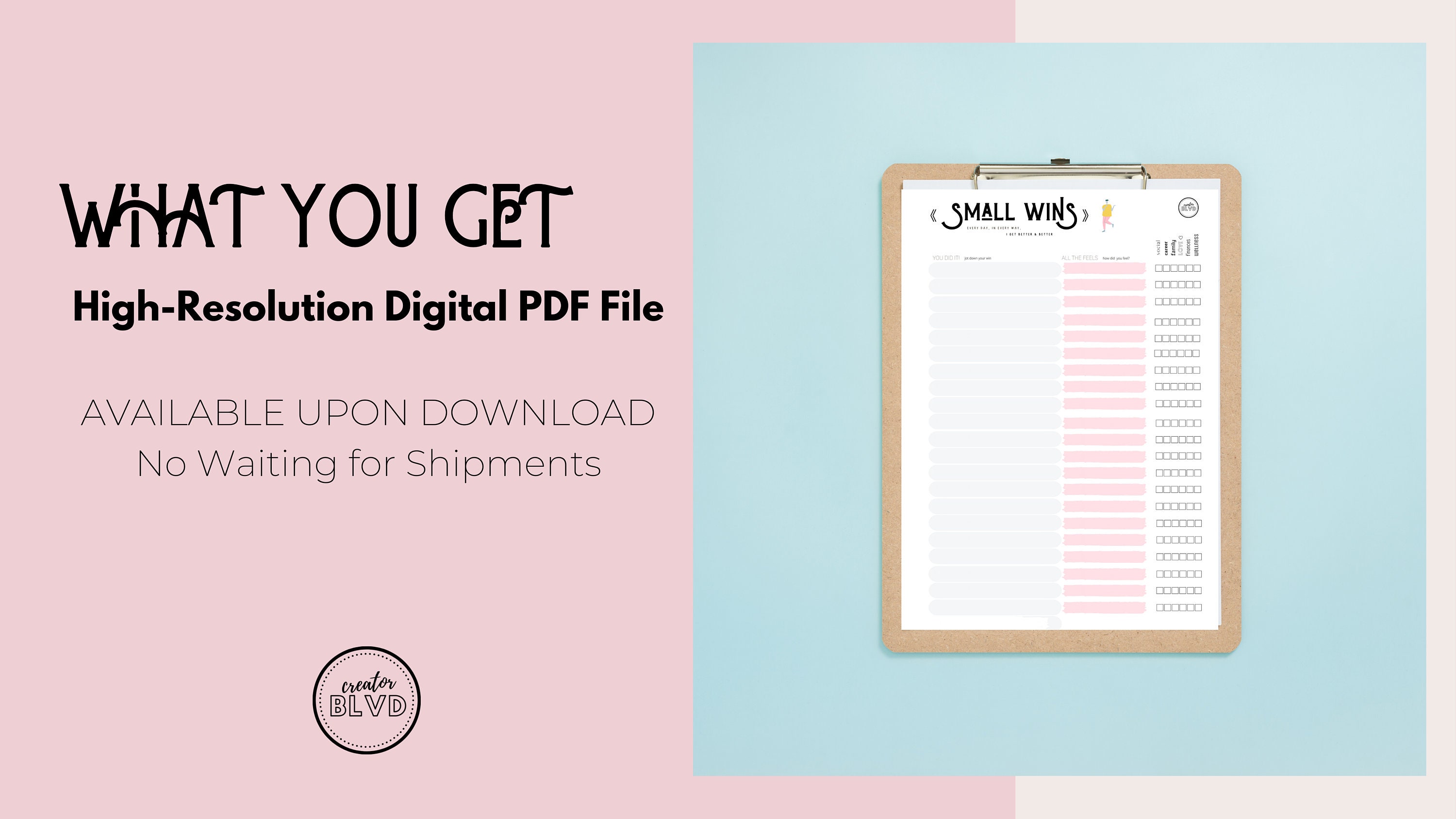 Digital Journal | Small Wins Tracker | Positive Mindset | Motivation ...