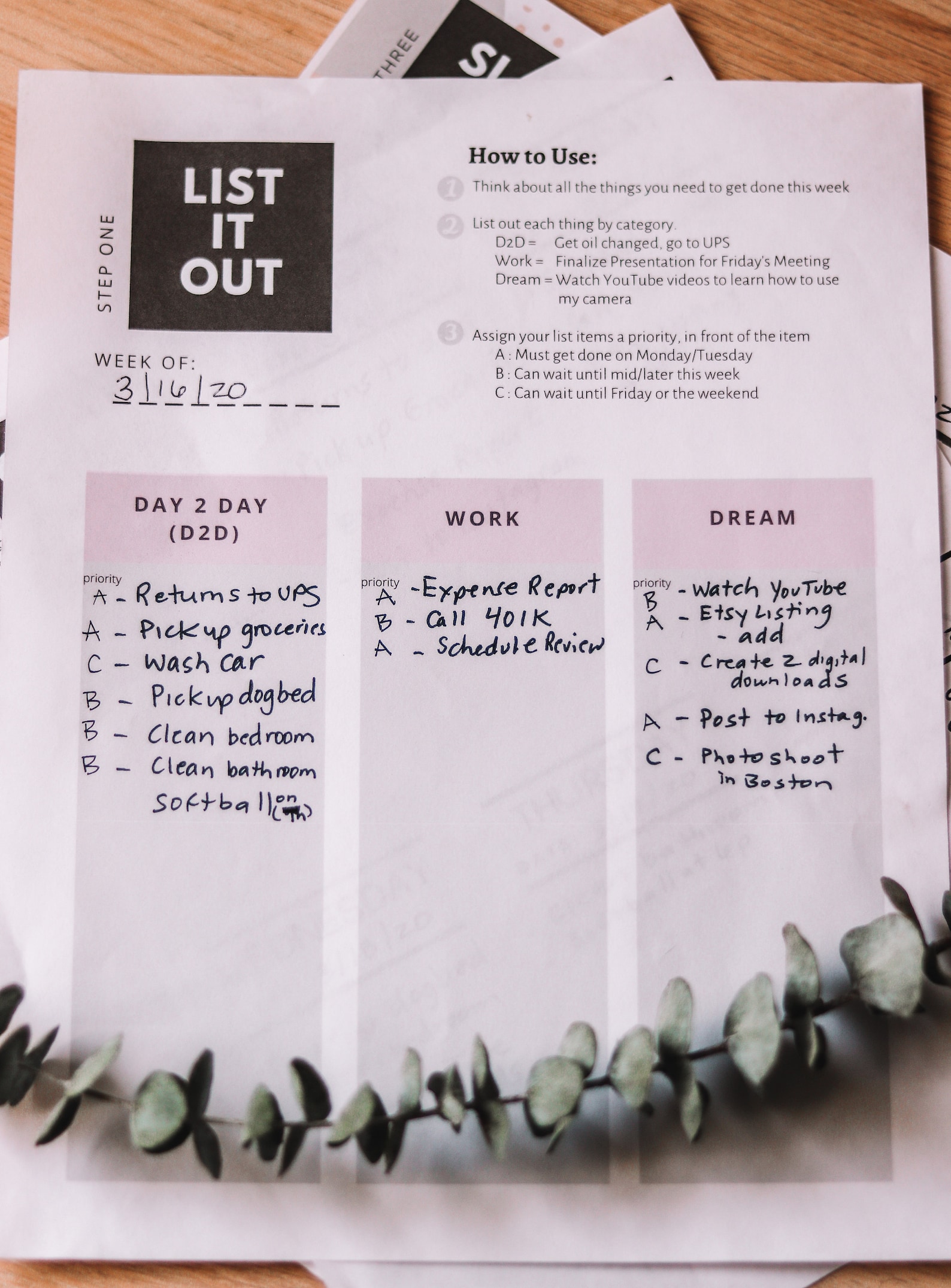 Productivity | To-do List | Productivity Planner | Digital Download ...