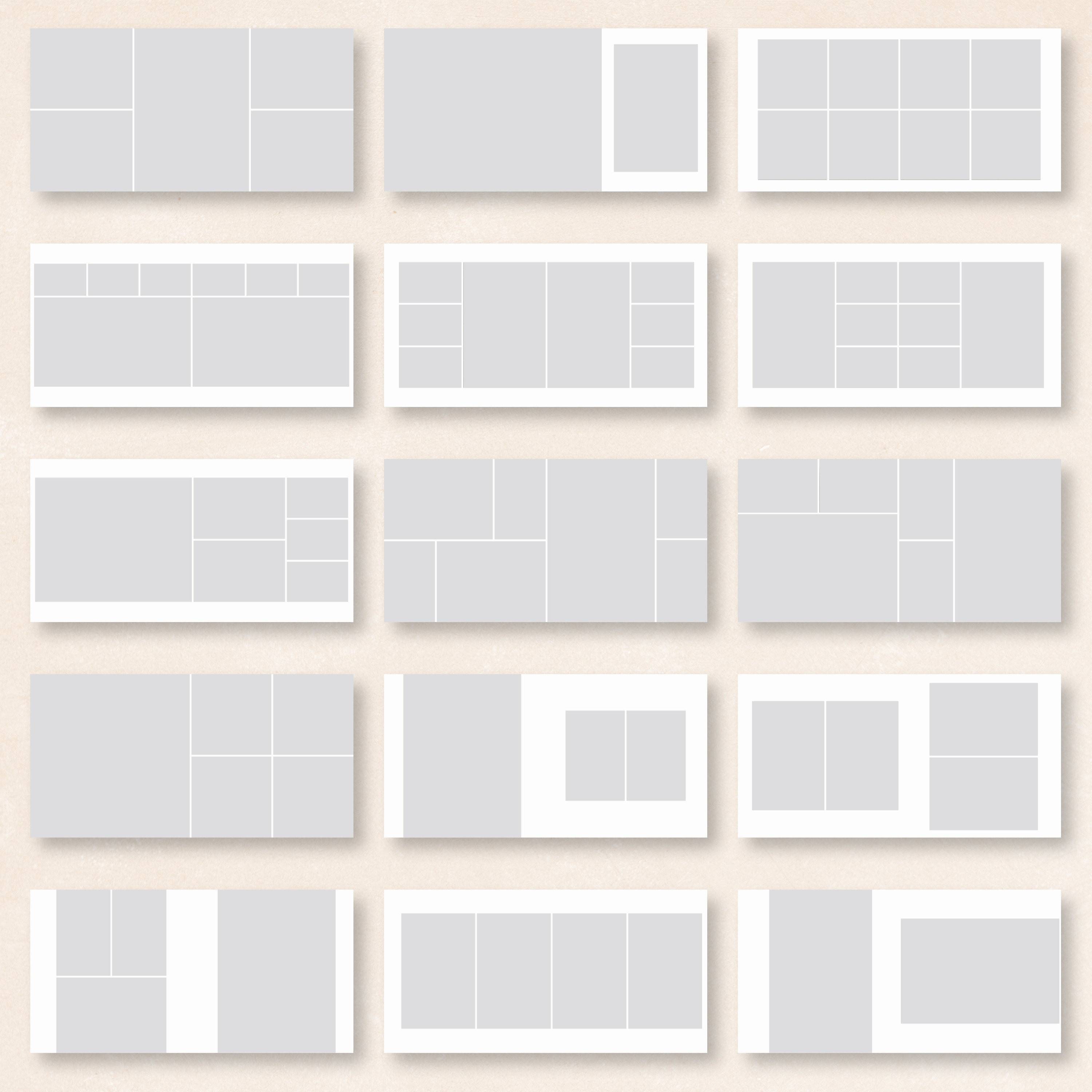 Photo Collage Template, Wedding Album Template, Photography Template ...