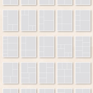 50 5x7 Photo Collage Template Landscape & Portrait Templates Photo ...