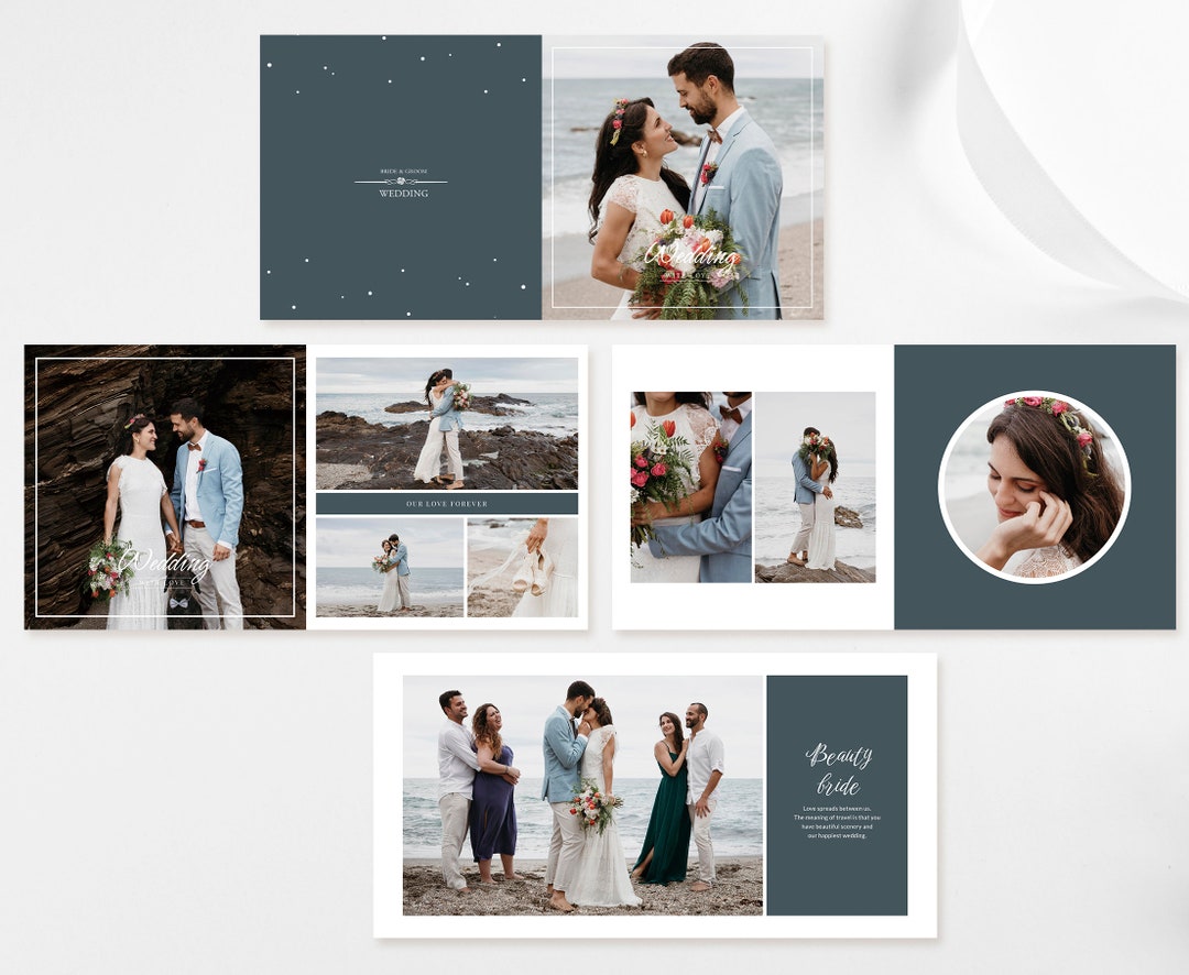 12x12 Simple Wedding Photo Album Wedding Album Template - Etsy