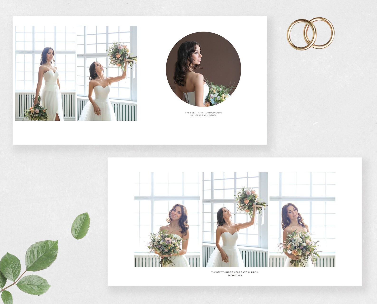 12x12 Wedding Photo Album Template for Photographer, Collage Photo, 15 ...