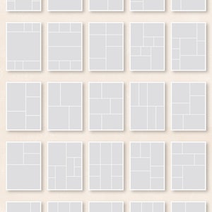 50 5x7 Photo Collage Template Landscape & Portrait Templates Photo ...