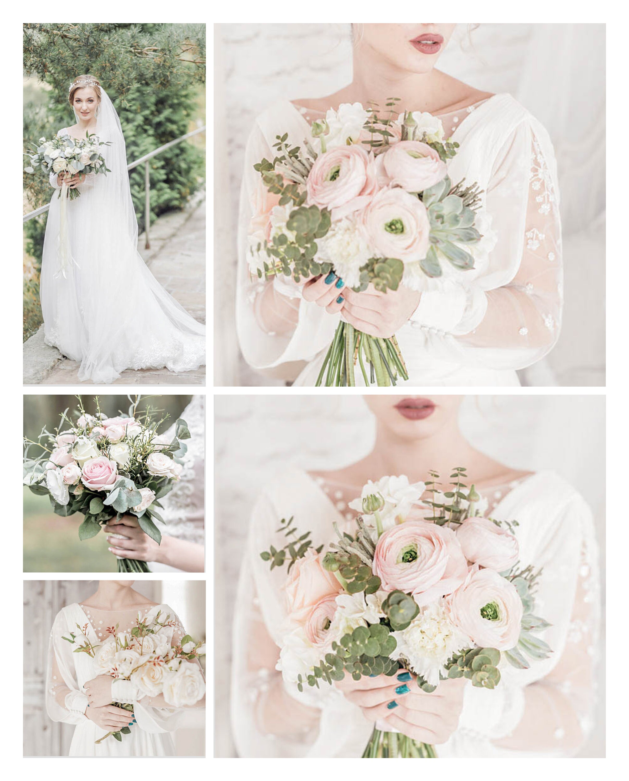 50 8x10 Photo Collage Template Landscape & Portrait Templates - Etsy